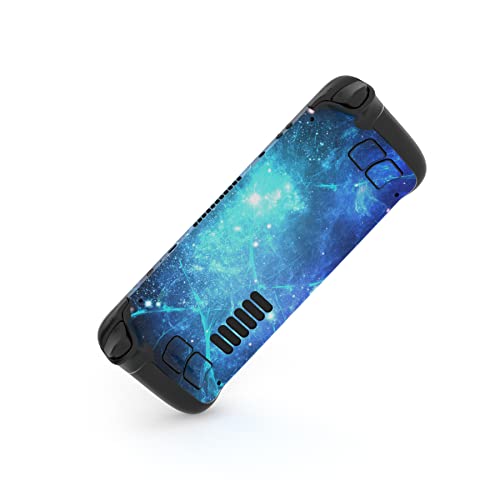 PlayVital Full Set Skin for Steam Deck, Decal Stickers for Steam Deck Handheld Gaming PC - Blue Nebula