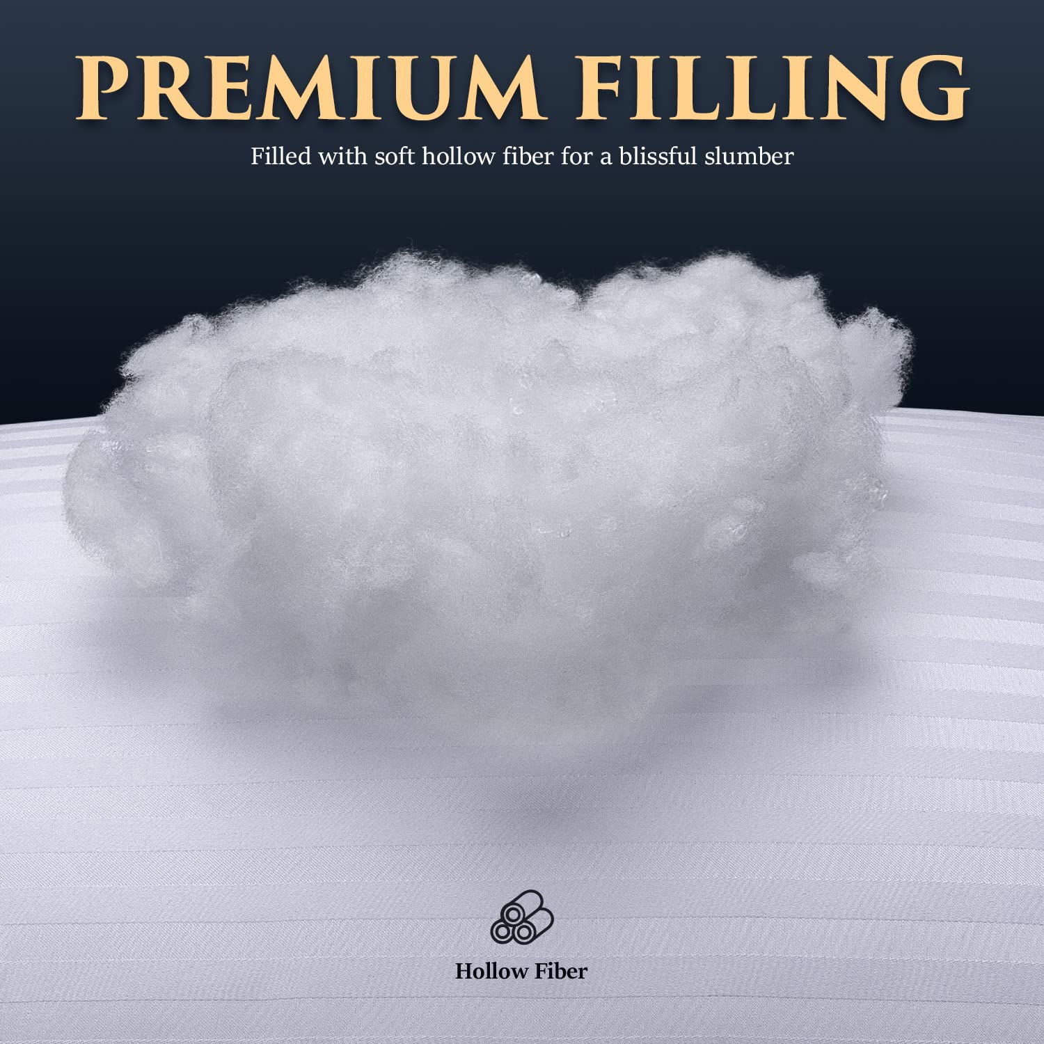 COZSINOOR Bed Pillows for Sleeping [Pack of 2] Cozy Dream Series Hotel Quality Pillows Premium Plush Fiber, Breathable Cooling Cover Skin-Friendly (Queen (Pack of 2))