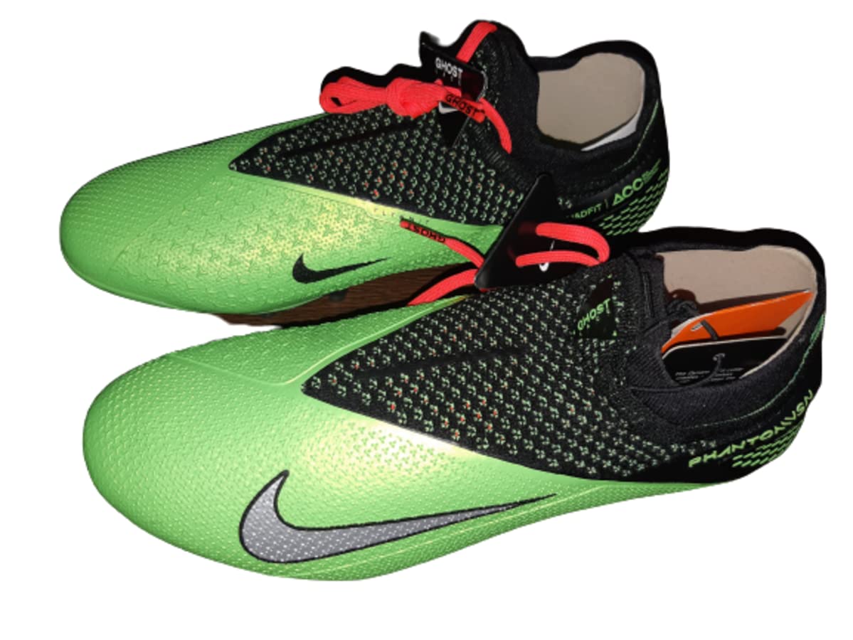 Nike Phantom VSN 2 Elite DF FG Mens Football Boots CD4161 Soccer Cleats (UK 11 US 12 EU 46, Black Metallic Platinum 036)