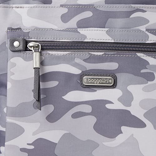 Baggallini womens Go Bagg with RFID Phone Wristlet, Grey Camo Print, One Size US