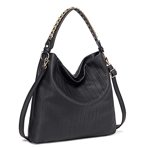 Montana West Purse Tote Bag for Women Large Hobo Bag Soft Shoulder Handbag MWC-082BK