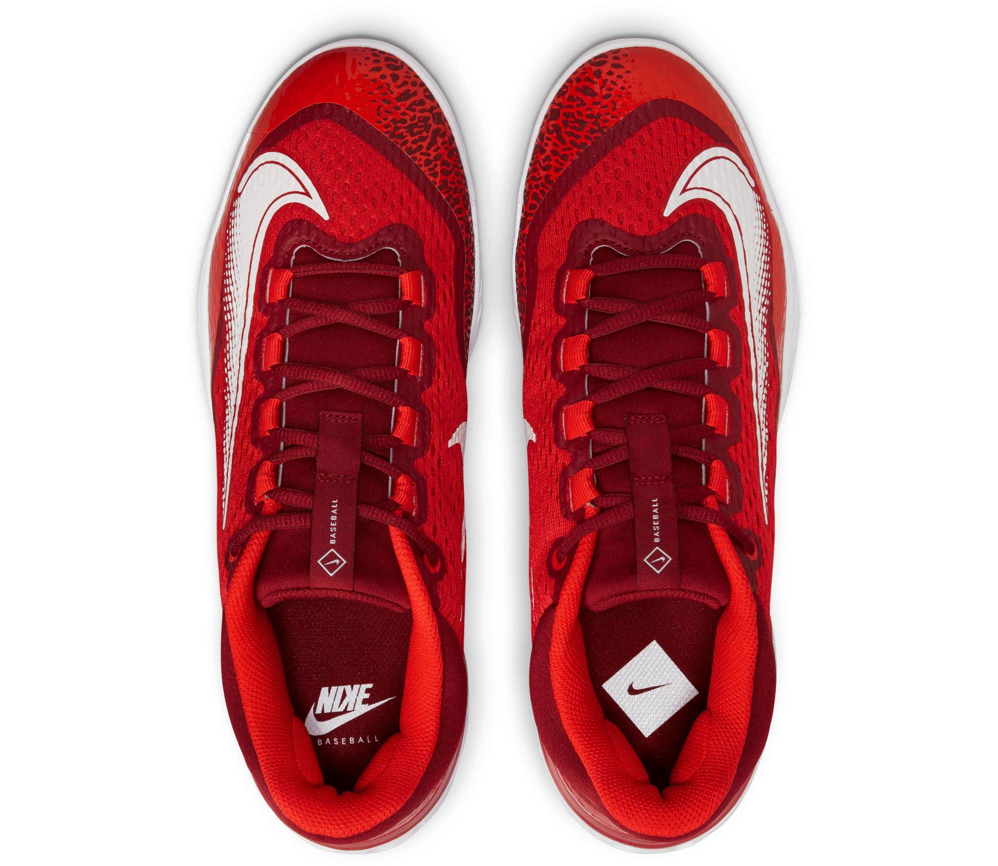 Nike Alpha Huarache Elite 4 Low DJ6521-616 University Red-White Men's Baseball Cleats 9 US