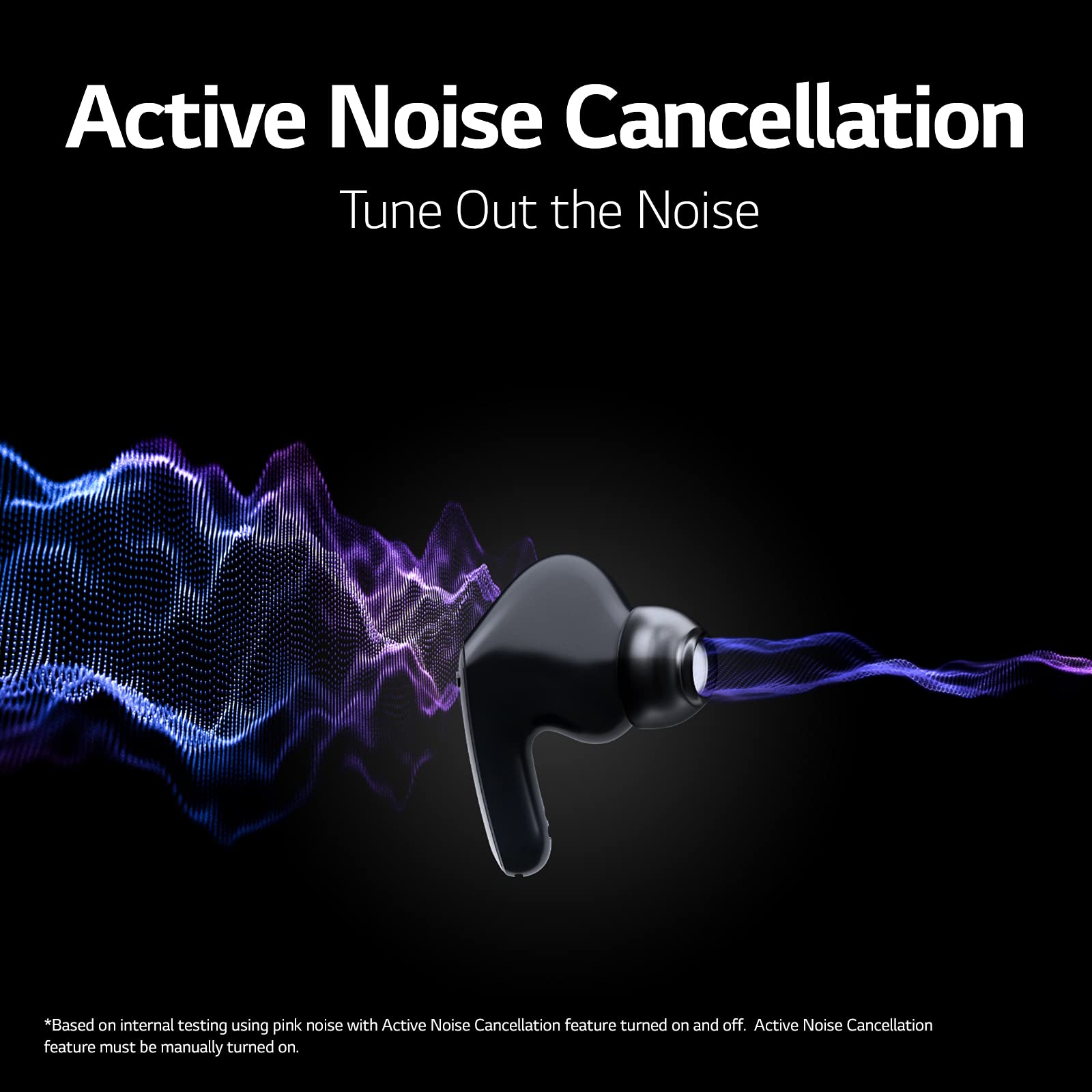 LG TONE Free FP8 - Enhanced Active Noise Cancelling True Wireless Bluetooth Earbuds with Meridian Sound, UVnano Kills 99.9% of Bacteria on Speaker Mesh*, Wireless Charging Case, 3 Mics