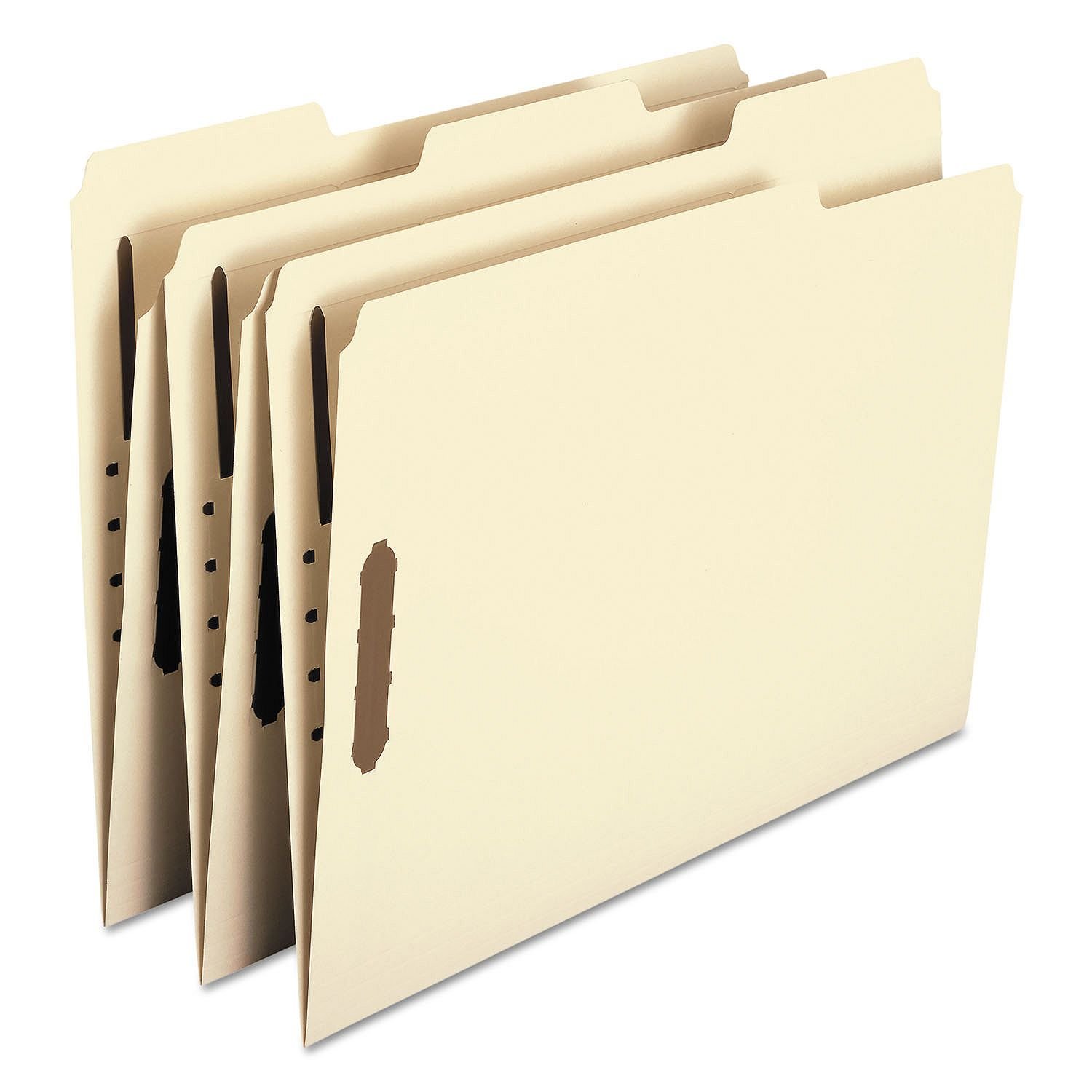 Smead Fastener File Folder, 2 Fasteners, Reinforced 1/3-Cut Tab, Letter Size, Manila, 50 per Box (14537)
