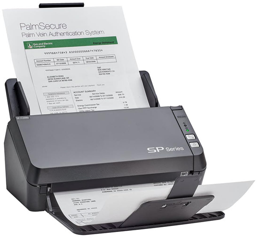 Fujitsu SP-1130Ne Easy-to-Use Color Duplex Document Scanner with Automatic Document Feeder (ADF) and Twain Driver