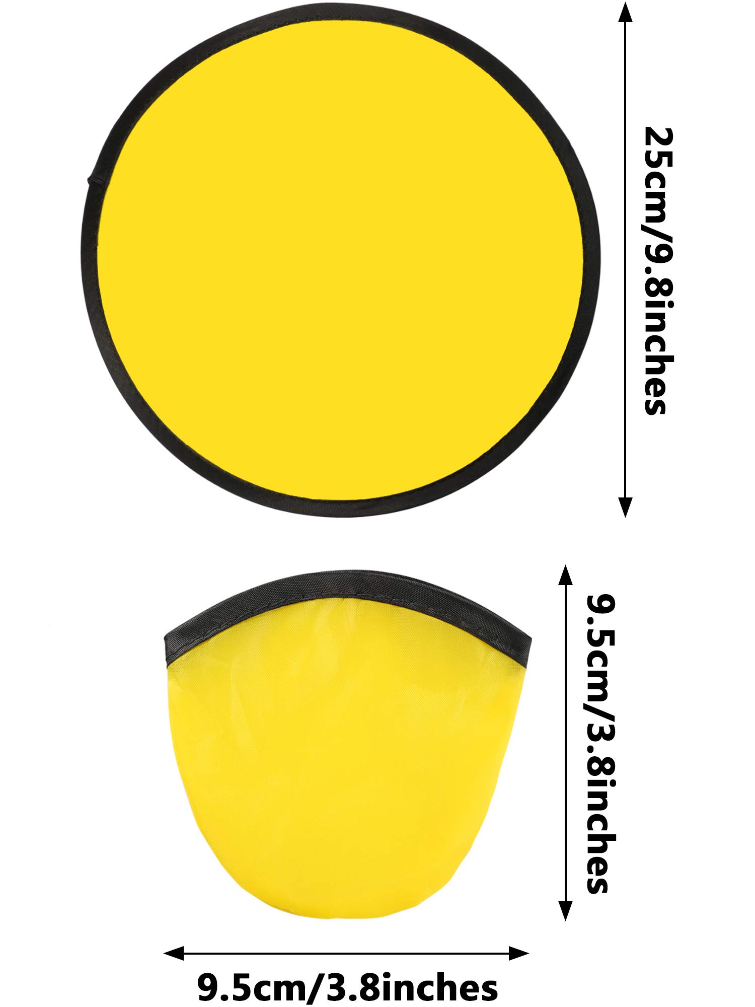 Gejoy 24 Pcs Foldable Flying Disc Fans Set Beach Flying Disc for Party Gift Halloween Christmas New Year (Mixed Color)