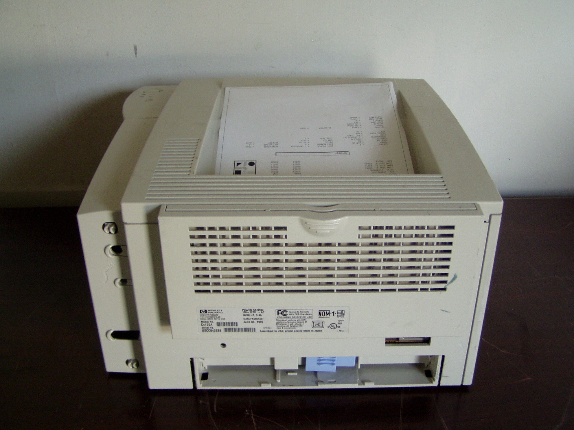 HP Laserjet 2100 Laser Printer W/Test Prints