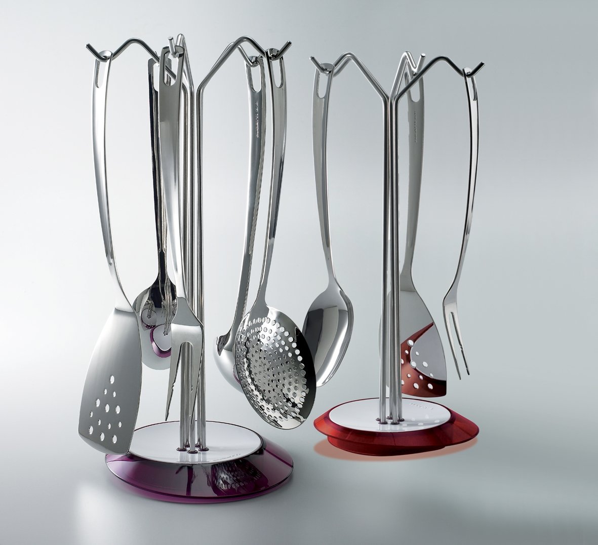 Bugatti Glamour Utensils And Stand Set (H 41cm x 17cm Diameter Red)