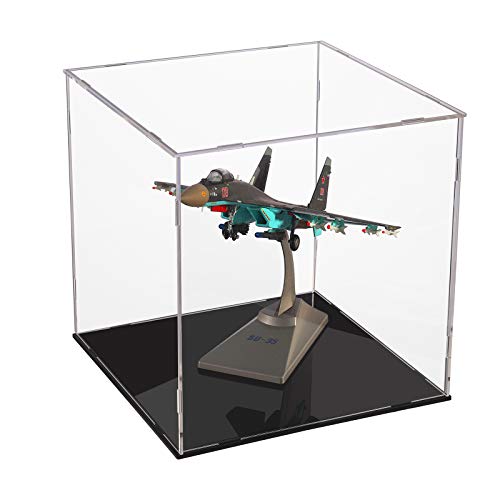 A+ DESIGN Clear Acrylic Display Case Assemble Collectibles Box Alternative Glass Case for Display Action Figures Home Storage & Organizing Toys (10x10x10 inch; 25x25x25 cm)