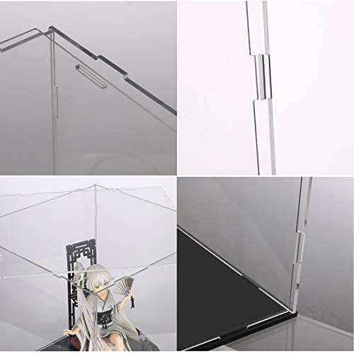 A+ DESIGN Clear Acrylic Display Case Assemble Collectibles Box Alternative Glass Case for Display Action Figures Home Storage & Organizing Toys (10x10x10 inch; 25x25x25 cm)