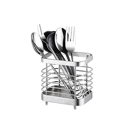 Caluself Utensil Holder for Kitchen Counter,Cooking Utensil Holder for Spatula Spoon,Wire Utensil Organizer,Metal Stainless Steel Utensil Holder,Kitchen Utensil Holder for Countertop