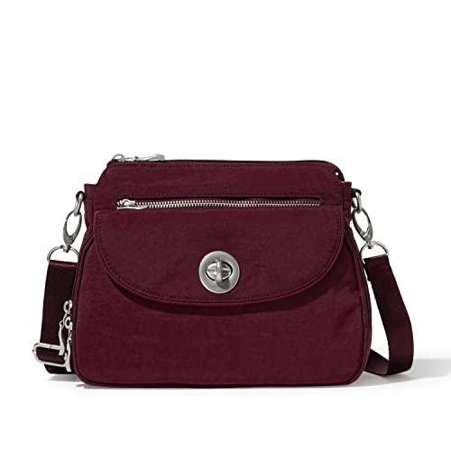 Baggallini Womens calais crossbody bag, Dark Cherry, One Size US