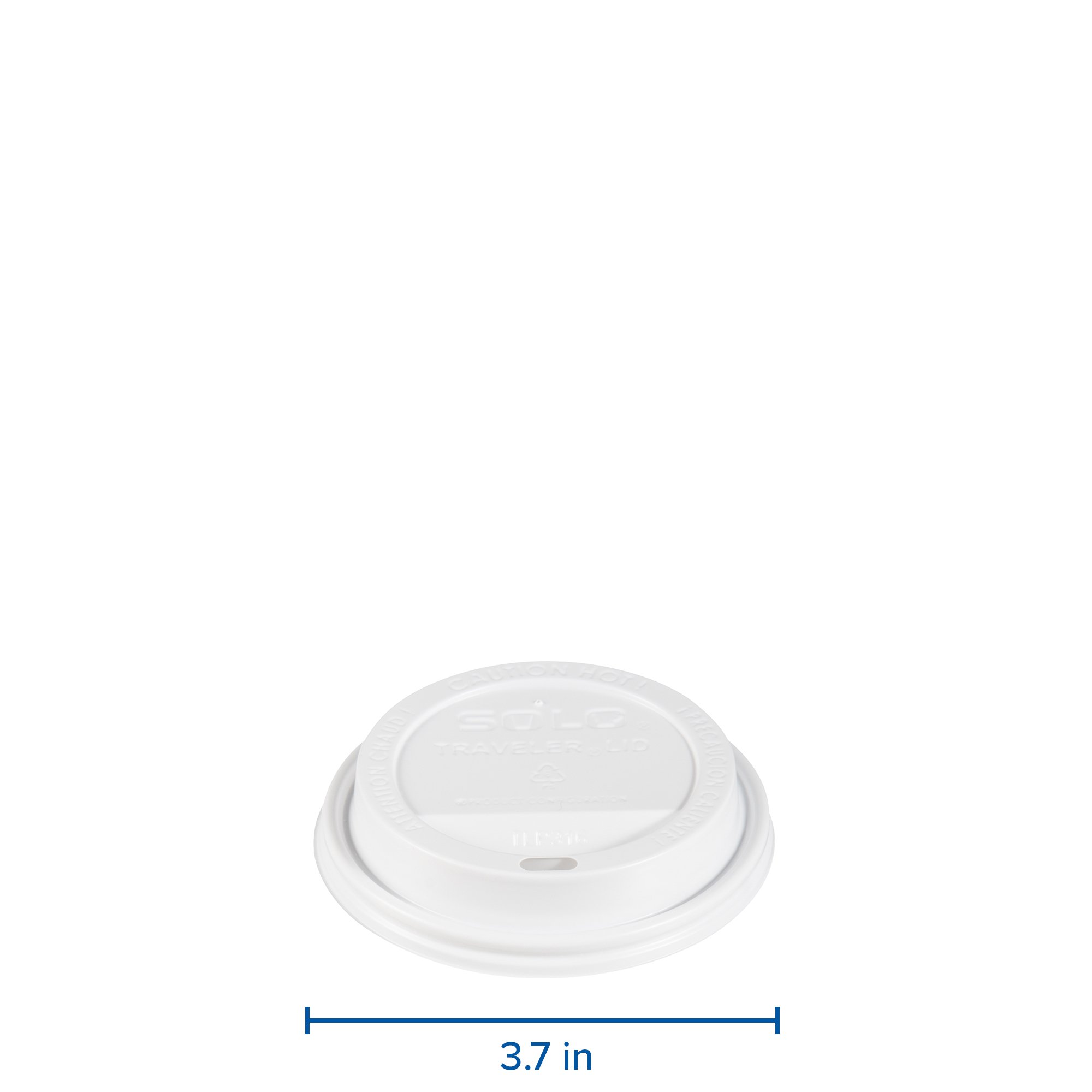 SOLO TLP316-0007 White Traveler Plastic Lid - for SOLO Paper Hot Cups (Case of 1000)