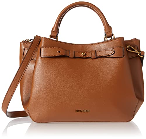 NINE WEST ARIA Satchel, Saddle TAN