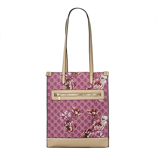 Alexis Bendel Signature Tote Bag For Women Safiiano Leather Designer Handbag Pink