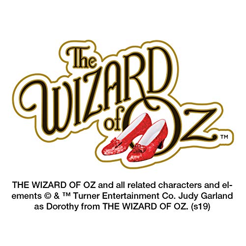 The Wizard of Oz Ruby Slippers Logo Metal Bookmark Page Marker with Oval Charm