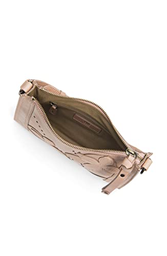 Frye Womens Melissa Studded Floral Zip Crossbody Bag, Evening Rose, One Size US