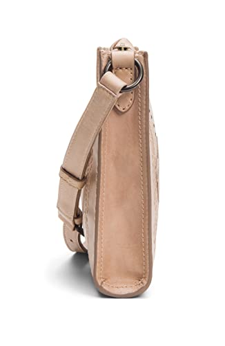 Frye Womens Melissa Studded Floral Zip Crossbody Bag, Evening Rose, One Size US