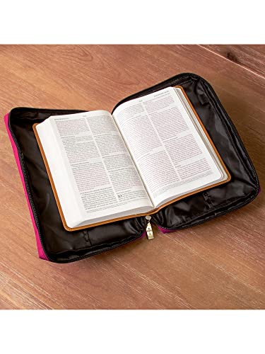 Knowing Jesus Bible Case - Durable Large Zippered Book Cover with Handle and Front Pocket, Fits Standard Bible Cover, Makes for a Great Gift for Men, Women, and Children.