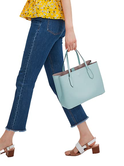 Kate Spade New York Womens Harper Leather Tote Satchel Handbag Blue O/S