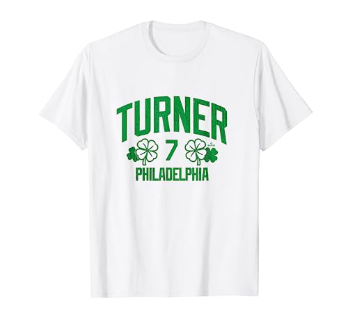 Trea Turner Philadelphia Baseball St. Patrick's Clover MLBPA T-Shirt