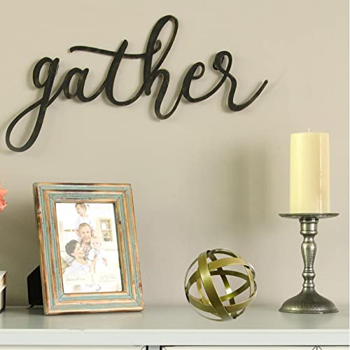 Decorative Sphere - Metal Band Sphere - Home Decor Accents - Tabletop Decorations for Living Room (Gold)