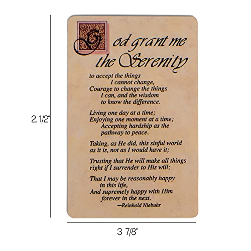 Pocket Card Bookmark Pack of 12 β Complete Serenity Prayer