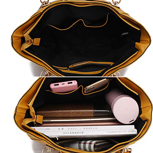 MKF Set Crossbody Satchel Bag for Women & Wristlet Wallet Purse β PU Leather Top Handle Tote β Shoulder Handbag