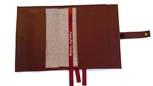 Burgundy Deluxe Triple NA Book Cover for The Basic Text (6th Ed), It Works, How and Why and Living Clean with Serenity Prayer and Medallion Holder.