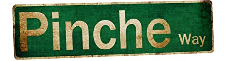 SNOWANG Decor Pinche 4 x 16 Inch Vintage Tin Signs Funny Street Metal Signs for Home Wall Bar Man Cave (Pinche)