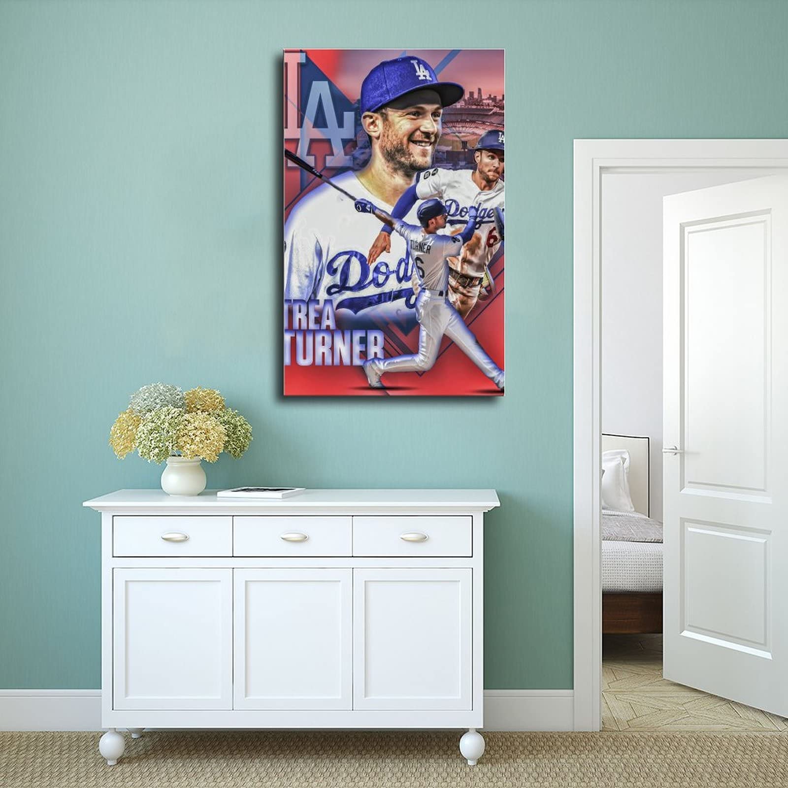 Trea Turner Baseball Player Poster2 Canvas Poster Bedroom Living Room Office Decoration Gifts Unframe: 12x18inch(30x45cm)