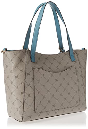 NINE WEST Kylee Tote, Beige Logo/Slate
