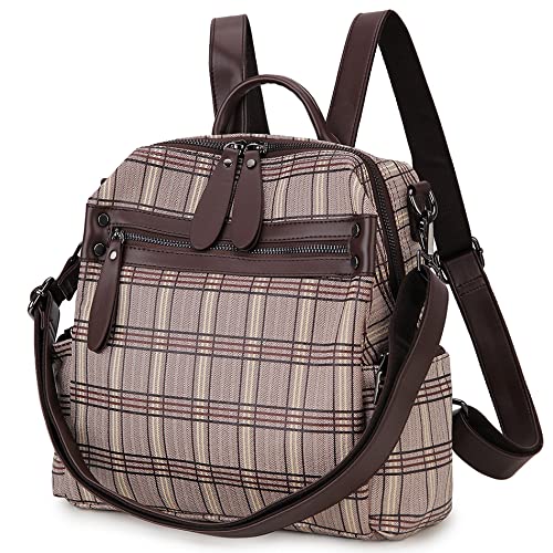 Backpack Purse for Women, Small Faux Leather Convertible Travel Daypack for Girls with Detachable Strap VONXURY