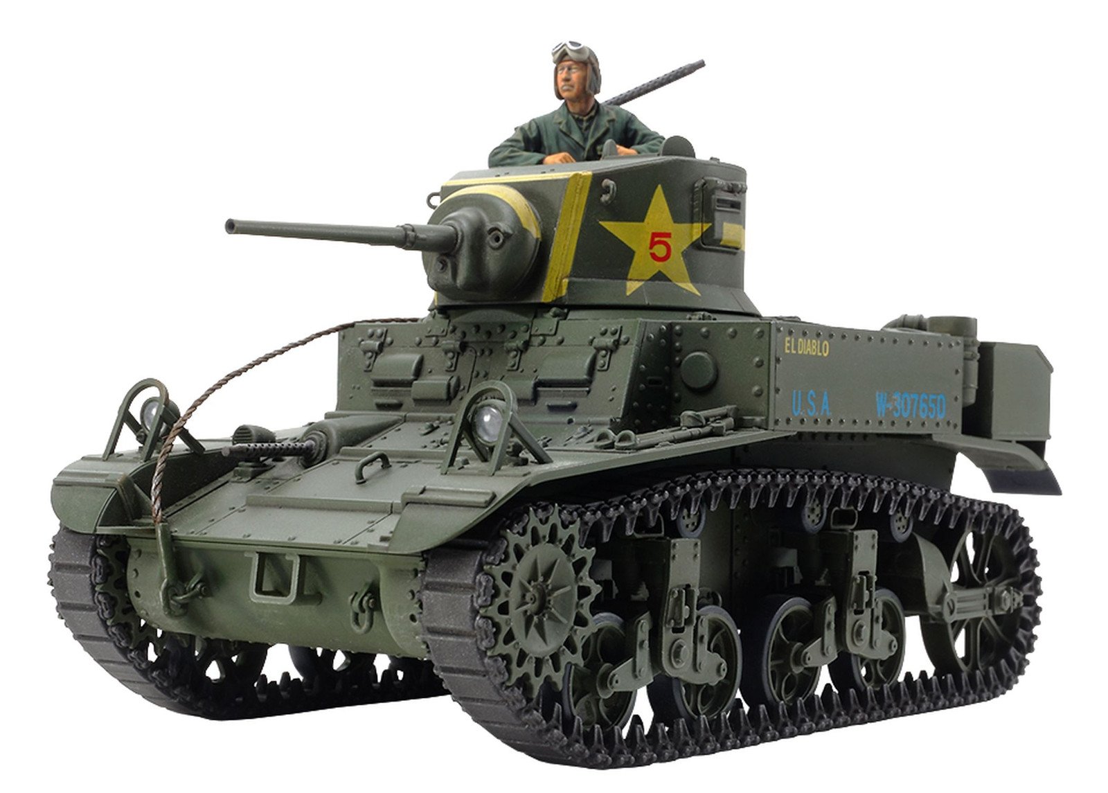 TAMIYA 35360 1/35 US Light Tank M3 Stuart Plastic Model Kit