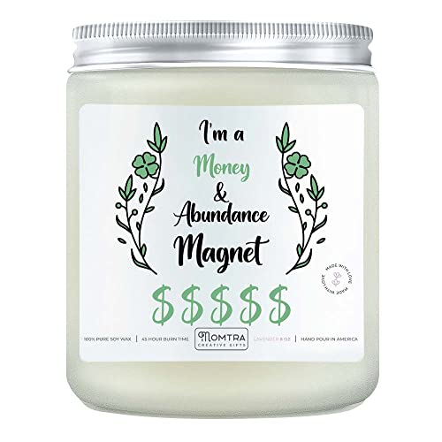 Birthday Gift for Women Mom Gift, 8oz Candle, Gifts for Bridal Shower Party, Money Cash Flow Boost, Anniversary Day, Soul Sister Girlfriend Wife BFF Bestie Online Dating Present