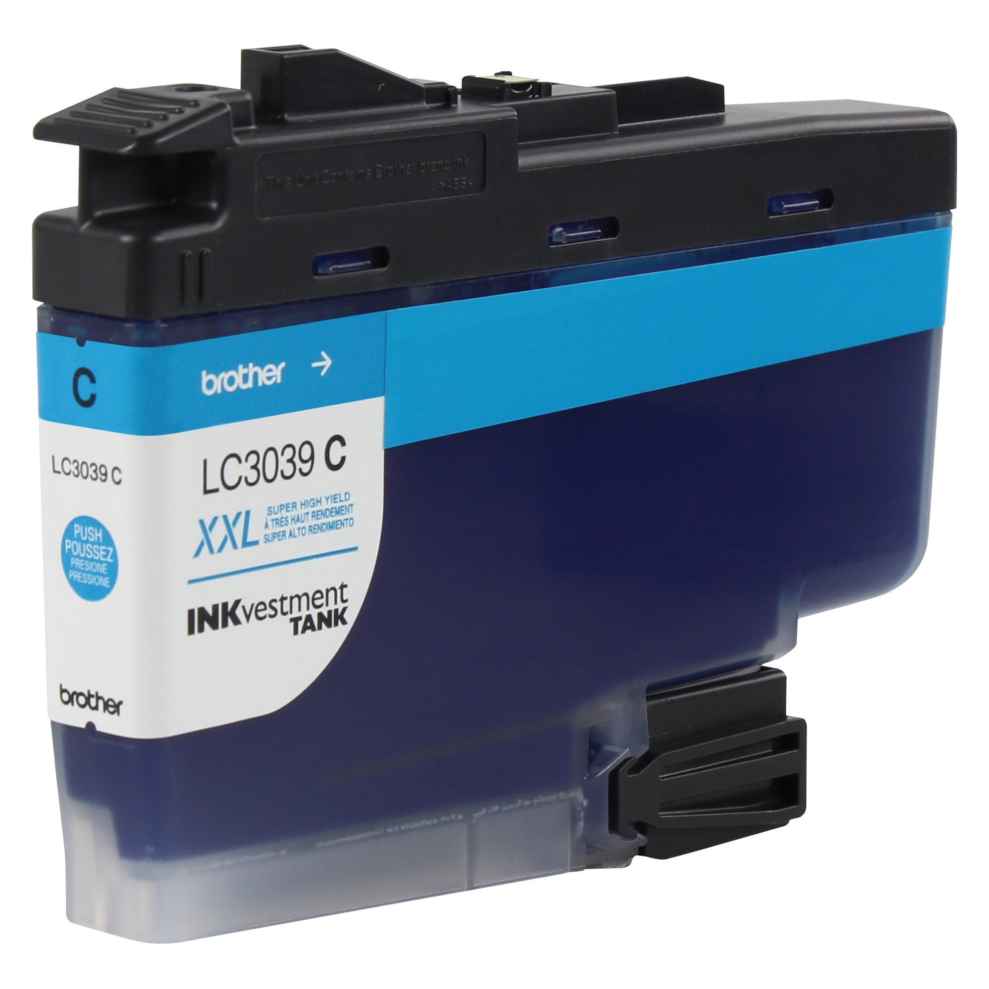 Brother Genuine LC3039C, Single Pack Ultra High-Yield Cyan INKvestment Tank Ink Cartridge, Page Yield Up to 5,000 Pages, LC3039, Amazon Dash Replenishment Cartridge