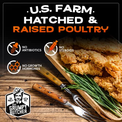 Grumpy Butcher Breaded Chicken Breast Tenderloins (Pack of 2, each 5 lb) | Fully Cooked Natural Chicken Tenders | Frozen Chicken Breasts Nuggets | Premium Poultry Breed w/ No Antibiotics & Hormones