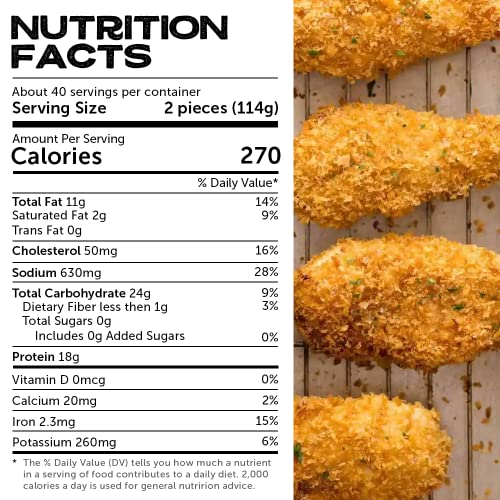 Grumpy Butcher Breaded Chicken Breast Tenderloins (Pack of 2, each 5 lb) | Fully Cooked Natural Chicken Tenders | Frozen Chicken Breasts Nuggets | Premium Poultry Breed w/ No Antibiotics & Hormones