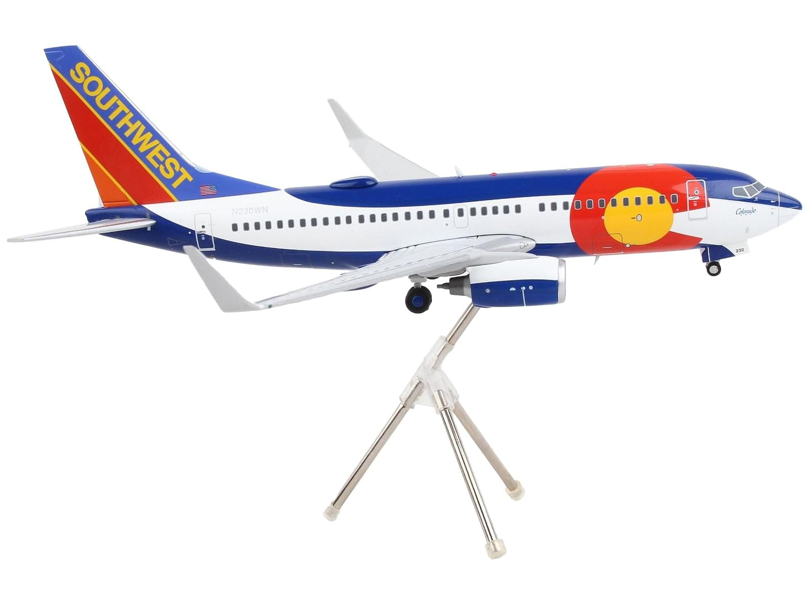 GeminiJets G2SWA460 Southwest Airlines Boeing 737-700 N230WN Colorado One; Scale 1:200