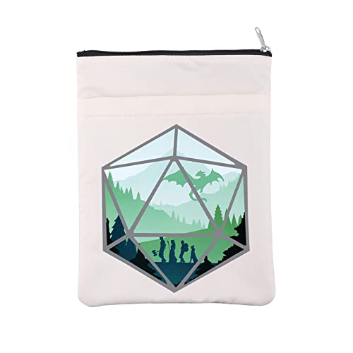 KUIYAI Dragon Game Book Sleeve D&D Book Cover Dragon Game Lovers Gift Master Geek Gift Bookish Gift Dragon Fans Pouch Gift (DD Picture BS)