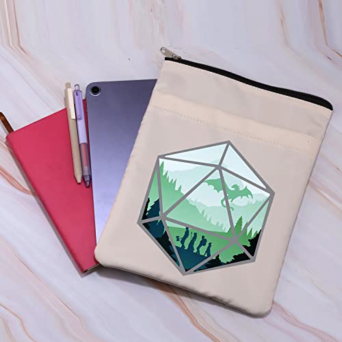 KUIYAI Dragon Game Book Sleeve D&D Book Cover Dragon Game Lovers Gift Master Geek Gift Bookish Gift Dragon Fans Pouch Gift (DD Picture BS)