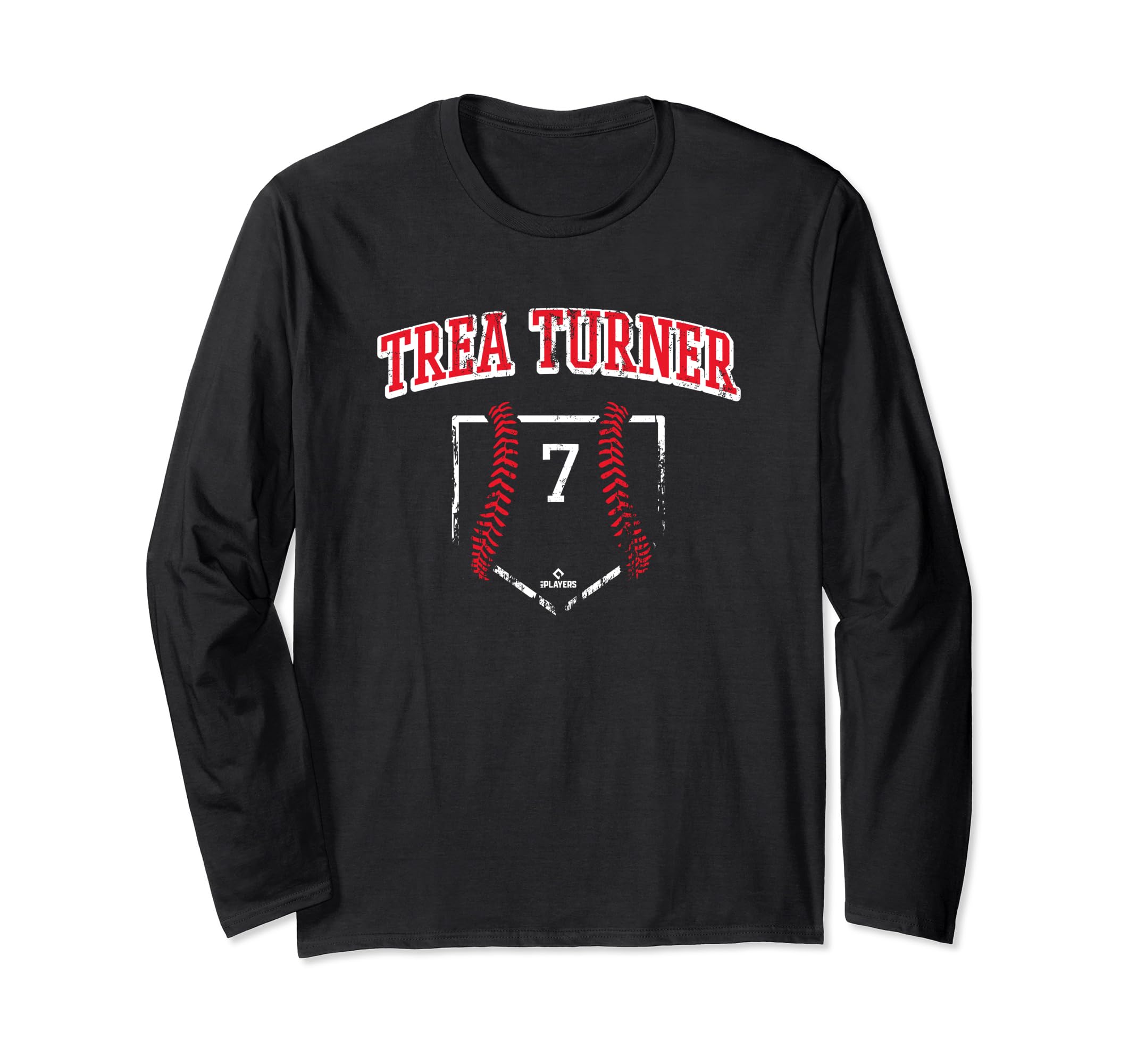 Home Plate Gameday Trea Turner Philadelphia MLBPA Long Sleeve T-Shirt