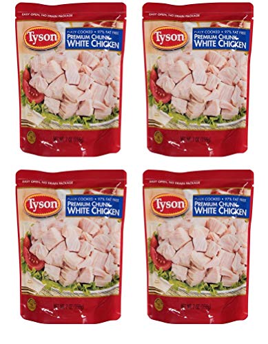 Tyson Premium Chunk White Chicken Breast, 7 oz (Pack of 4)