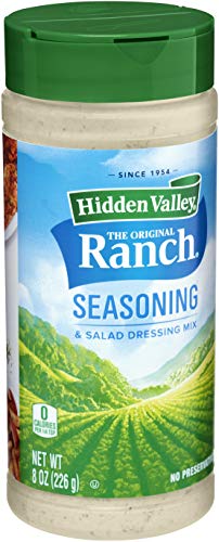 Hidden Valley Ranch Seasoning, Ranch Dressing Dry Mix for Salad Dressing, Gluten Free Salad Dressing, 8 Ounces
