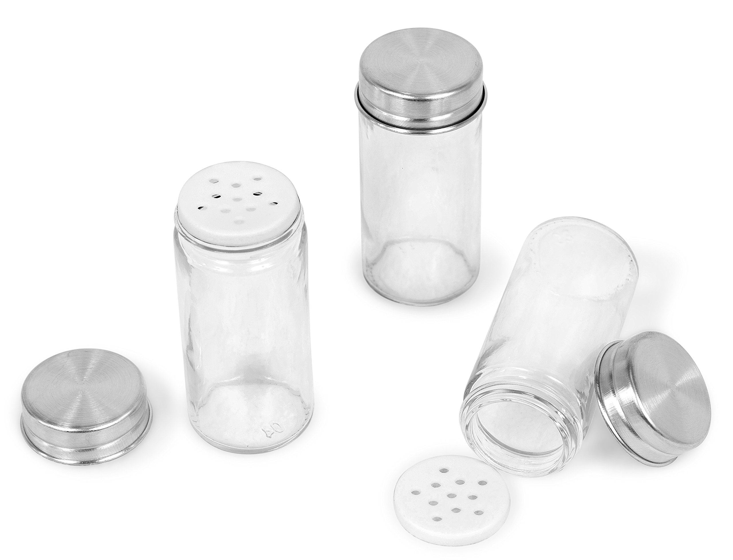 Internet's Best Revolving Spice Tower - Round Spice Rack - Set of 16 Spice Jars - Seasoning Storage Organization - Stainless Steel