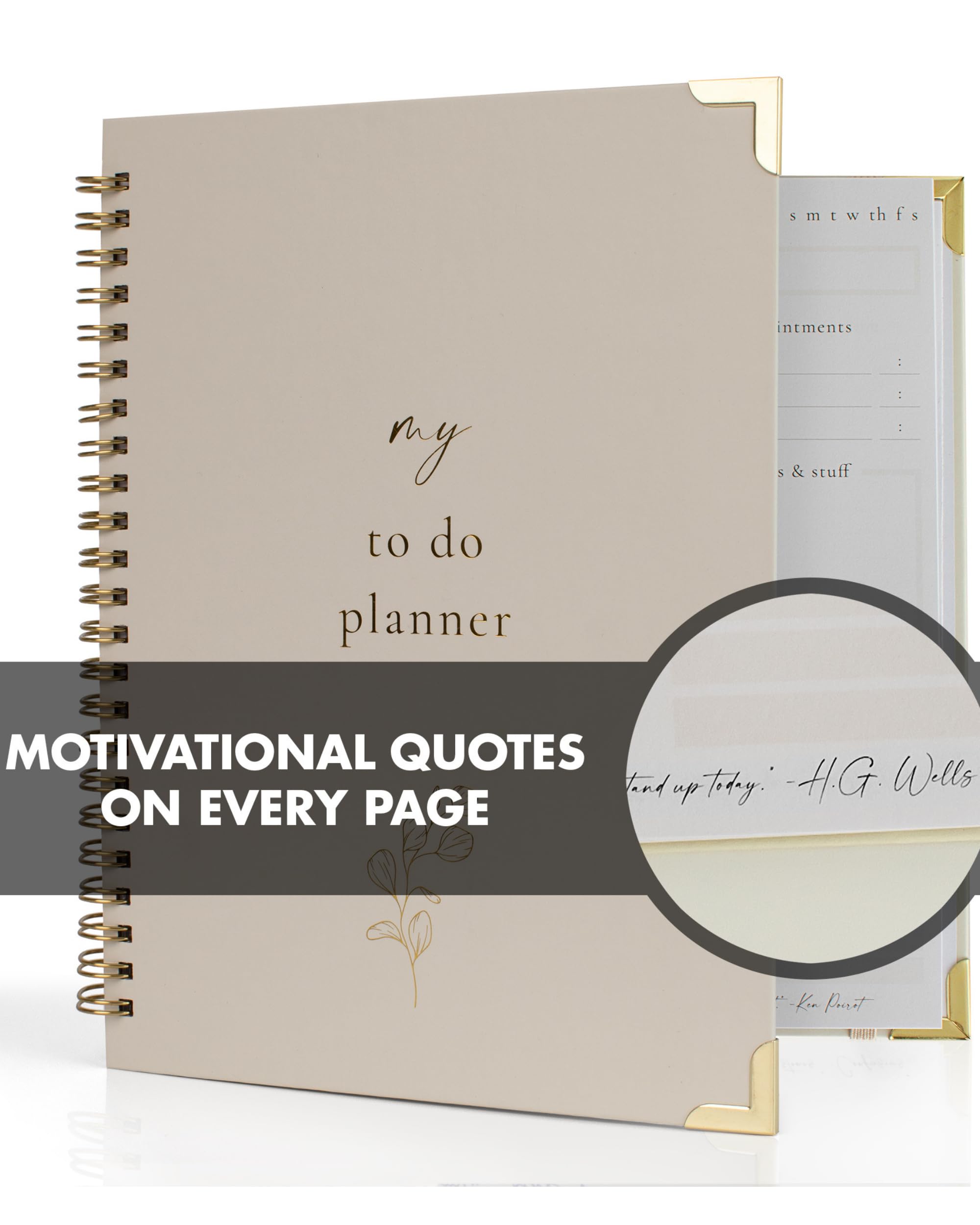 Simplified Daily To Do List Notebook - Easily Organize Your Tasks And Boost Productivity in Style - The Perfect Undated Planner And Office Supplies For Women