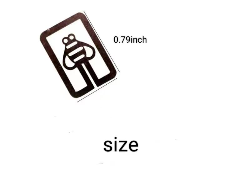 Katartizo Boxes Corner Bookmark Darts Thin Stainless Steel Mini Bookmarks 20 Pieces Metal Bookmarks Mixed Shapes for Reading, Page Mark, Students (Forest Element)