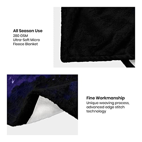 Soft Anti-Pilling Flannel Throw Blanket Lightweight Decor Blanket for Couch, Bed and Sofa 50x60in