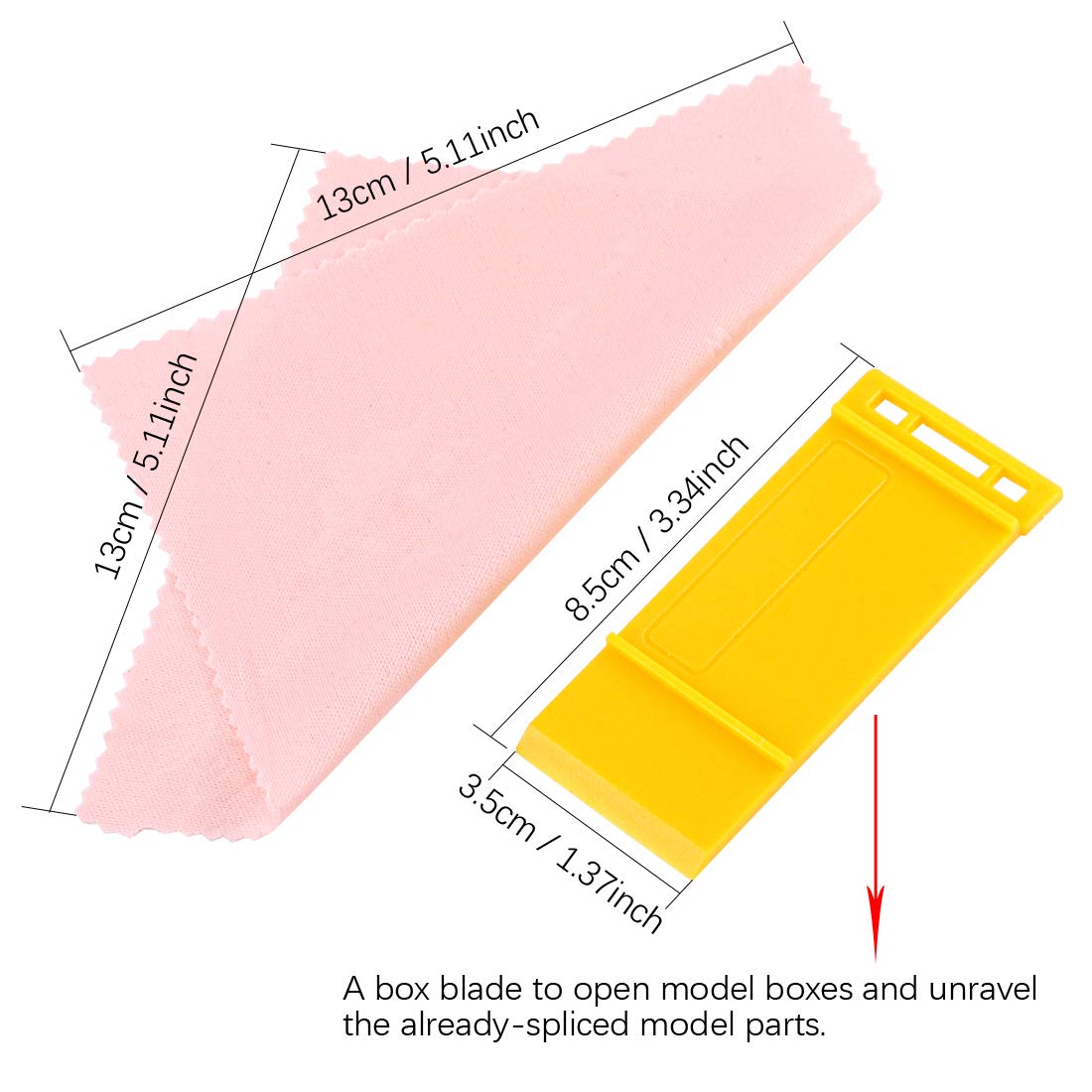 Keadic 26-Pieces Professional Gundam Modeler Basic Tools Craft Set Hobby Building Tools Kit with Box for Basic Model Building