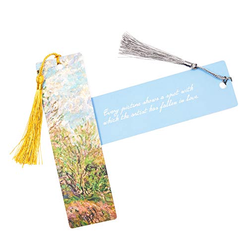 Tassel Bookmarks, Impressionist Art (7 x 2 in, 24 Pack)